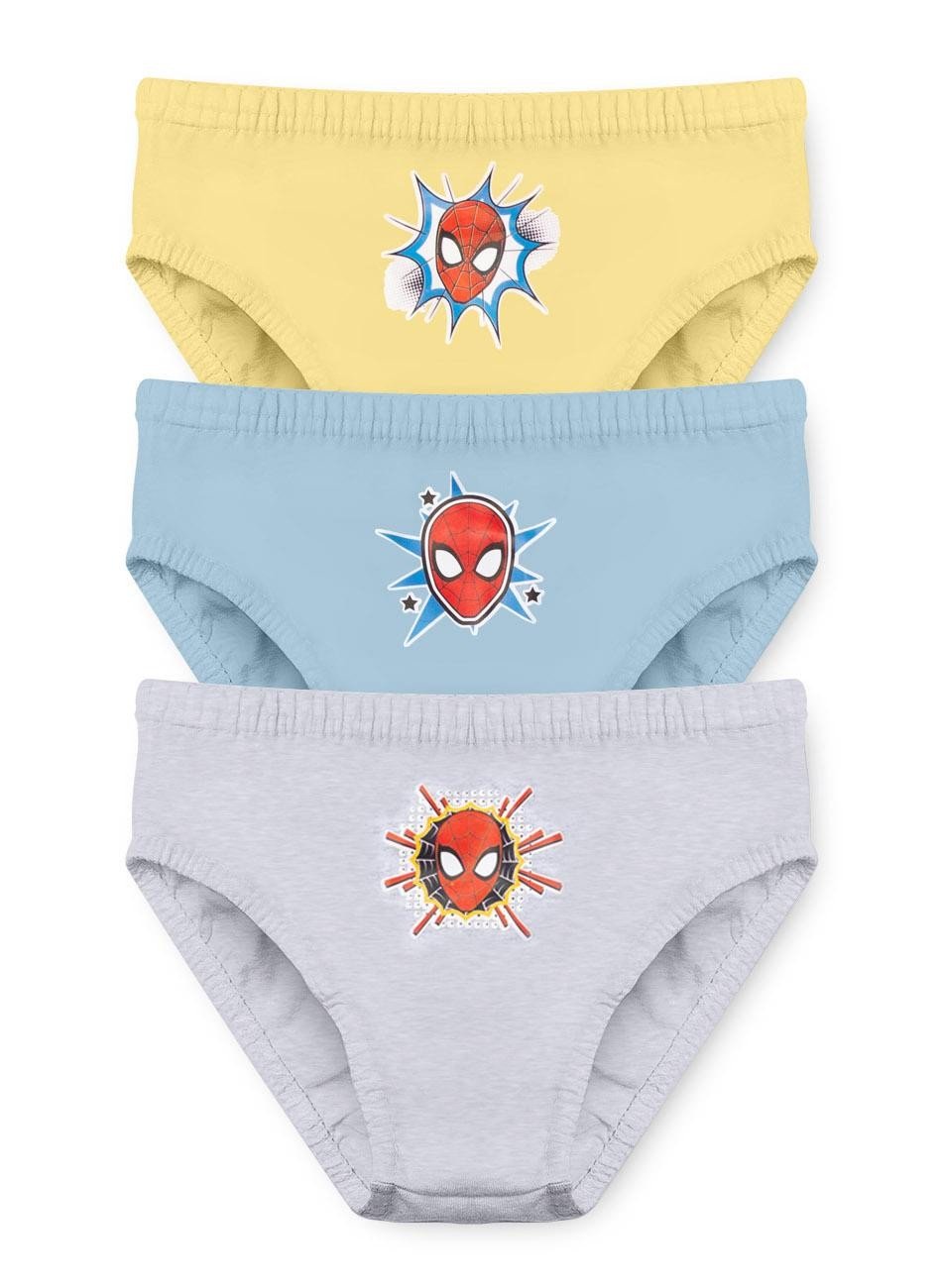 Kit Cueca Infantil Spider 95 Meia Malha Penteado e Mescla 02.05.0062