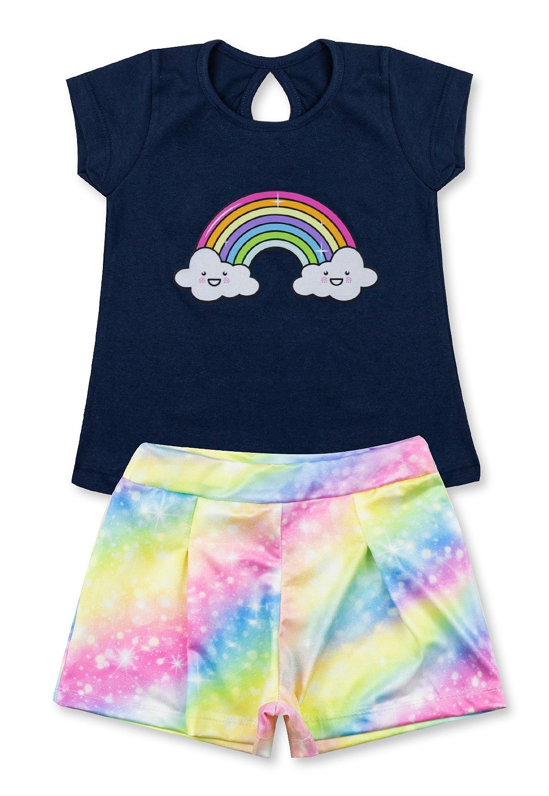 Conjunto Infantil Arco Íris Marinho 209 - LaLuna